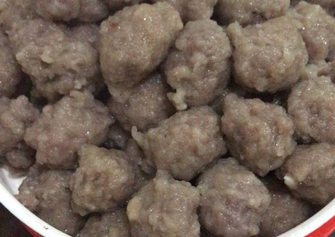 Resep Pentol colek daging sapi oleh dewi arum - Cookpad
