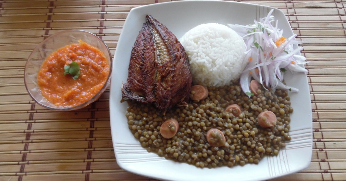 Lentejitas Con Pescado Frito | Estilo James Salaz Receta de James Salaz