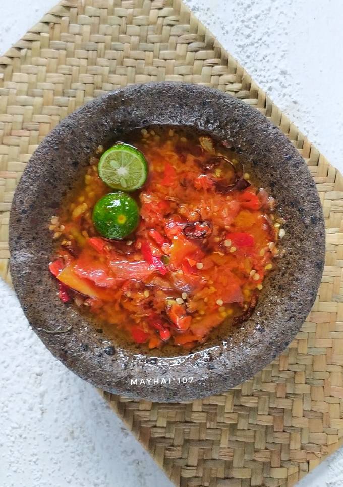 Resep Sambal Pecak Betawi oleh Saomi Mayhai - Cookpad