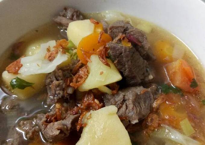 Resep Sup Sapi Berempah oleh Ikha Farikha - Cookpad