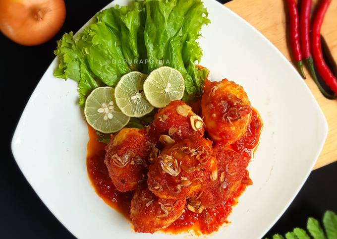 Resep Telur Balado oleh Dapur Aprilia - Cookpad