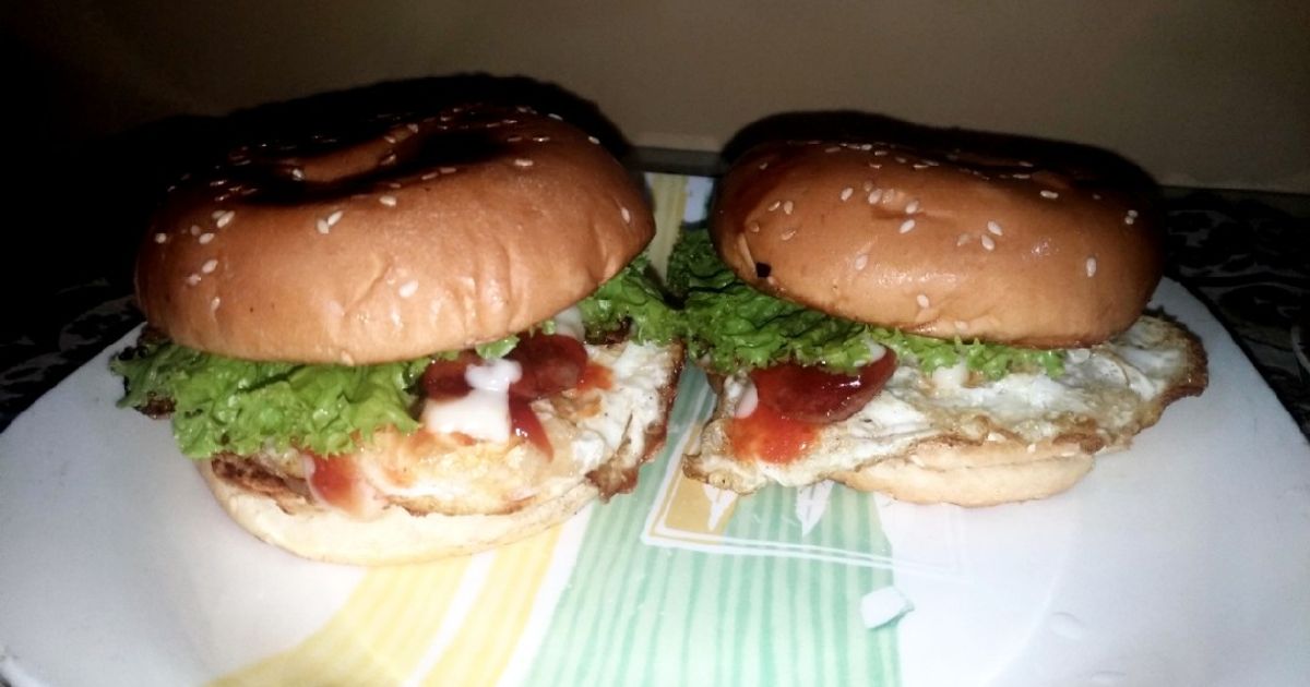 Resep 7. Burger Sosis Ala Rumahan 🍔 oleh Fairuz Rifdah Permanasari ...