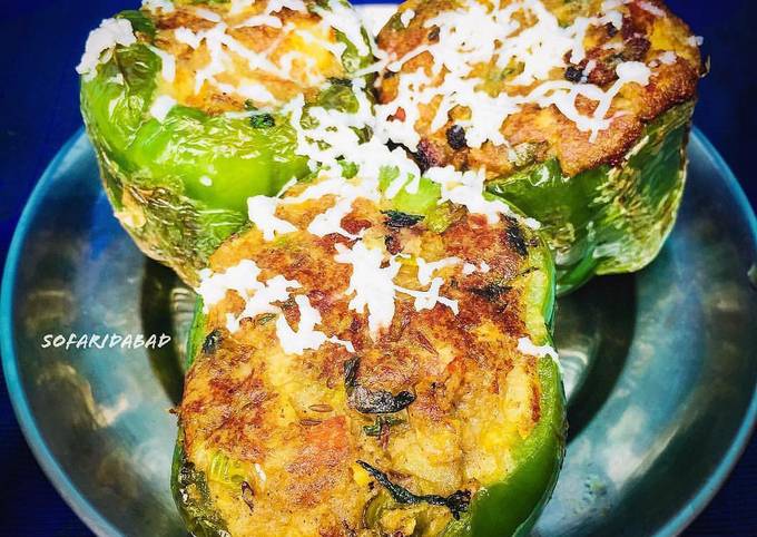 Bharwa capsicum Recipe by sofaridabad official - Cookpad