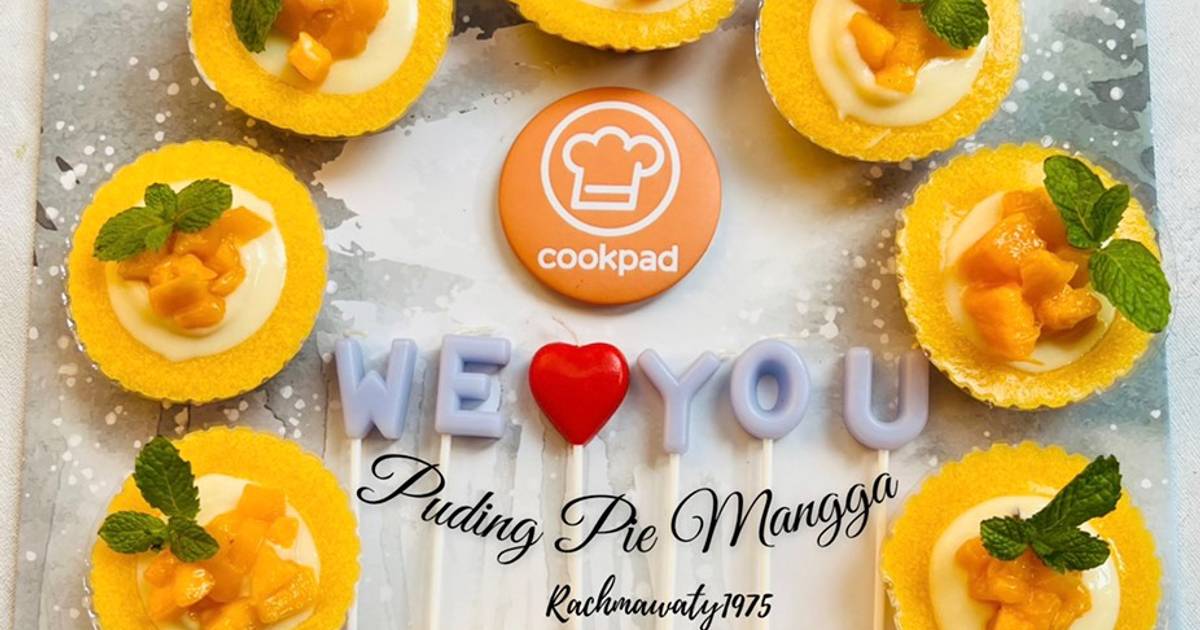 Resep 357 Puding Pie Mangga Oleh Rachma Waty1975 Cookpad