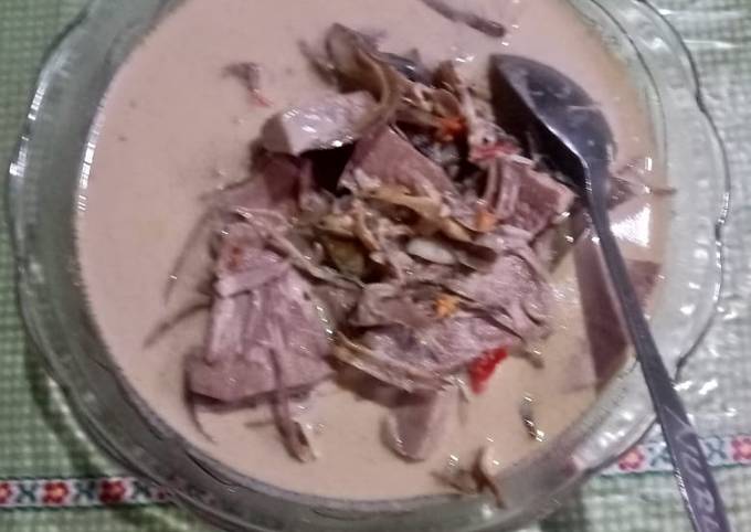 Resep Blendrang tewel ontel(sayur nangka dan jantung pisang) oleh ...
