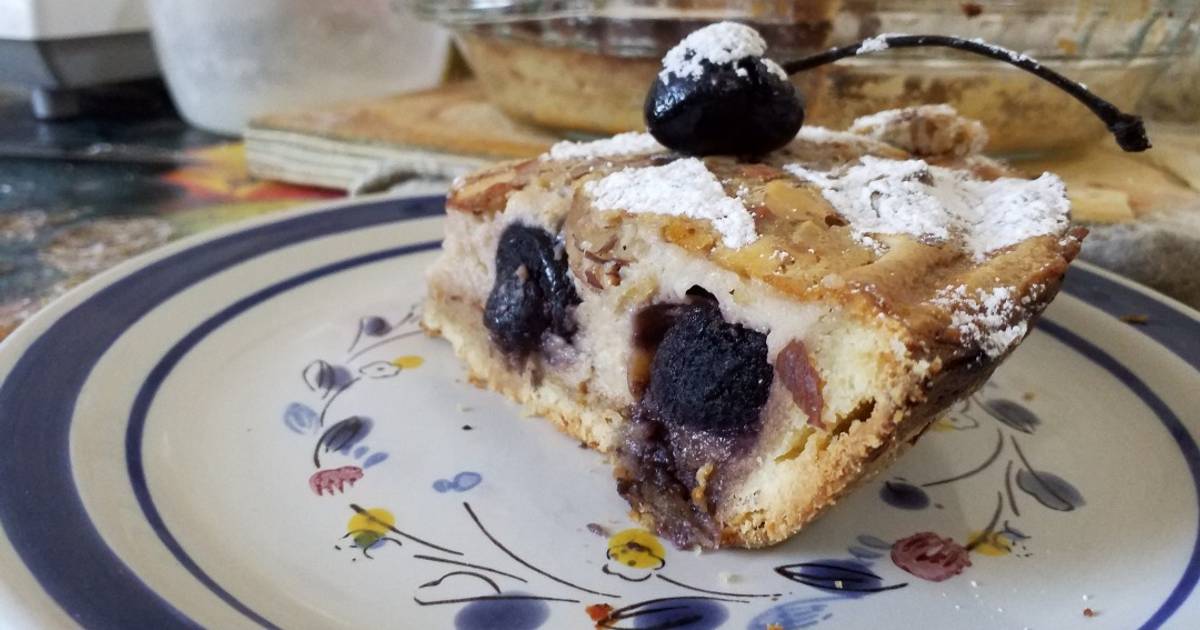 Clafouti de cerezas Receta de Valeria Sampablo Vazquez- Cookpad