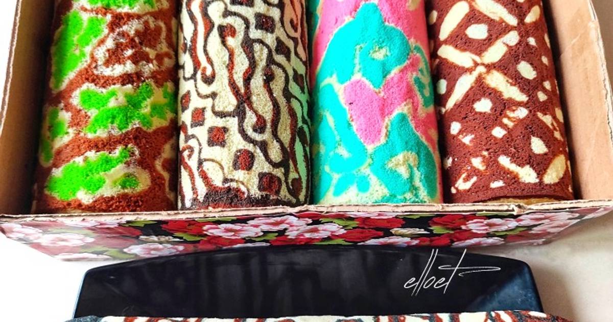 Resep Bolu Gulung Batik oleh Ellaelloet - Cookpad