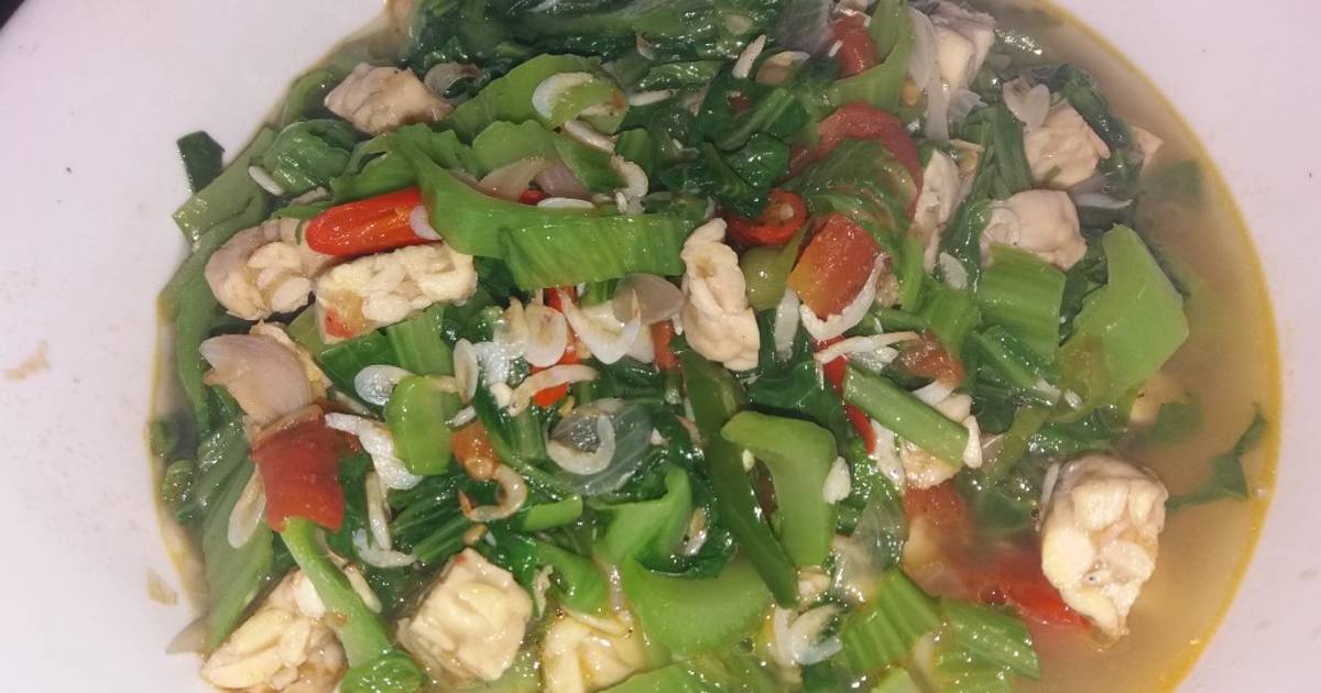 10 resep tumis sawi pahit tempe enak dan mudah - Cookpad