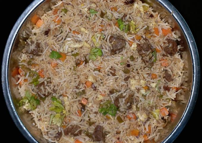 Mutton fried rice Recipe by Julia Amar - Cookpad