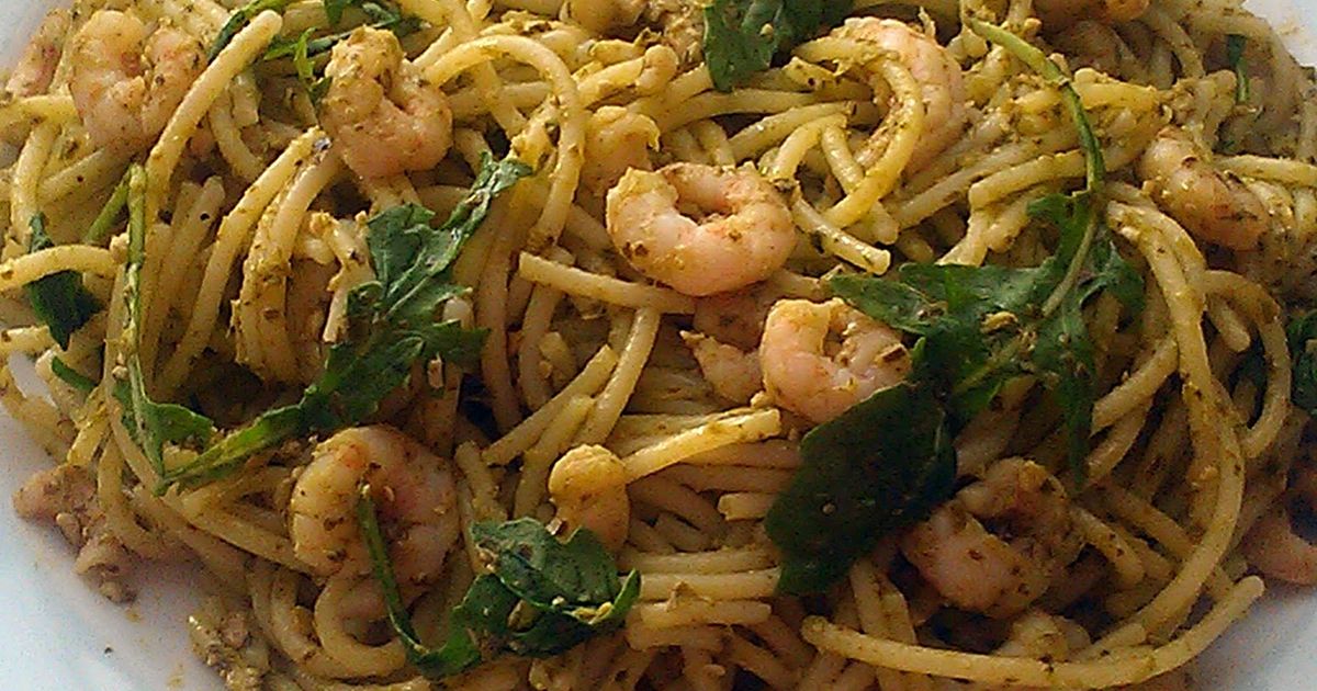 Vickys Simple Prawn & Pesto Pasta, Gf Df Ef Sf Nf Recipe By Vicky@Jacks ...