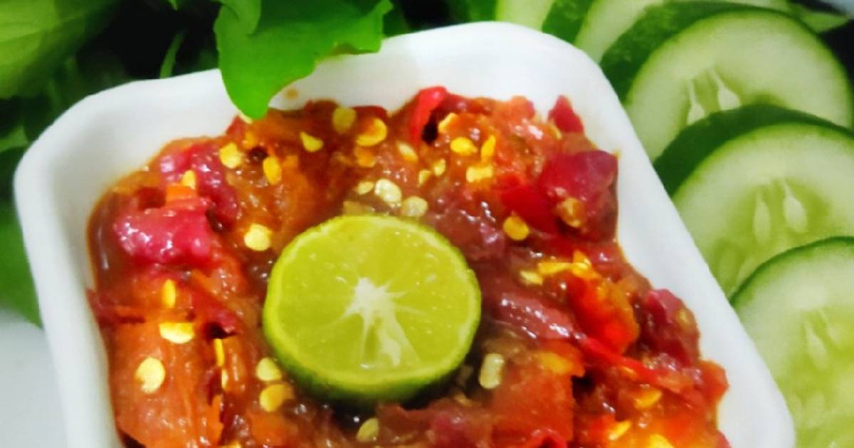 Resep 𝗦𝗔𝗠𝗕𝗘𝗟 𝗚𝗢𝗔𝗡𝗚 oleh Feni Waditya Sari - Cookpad