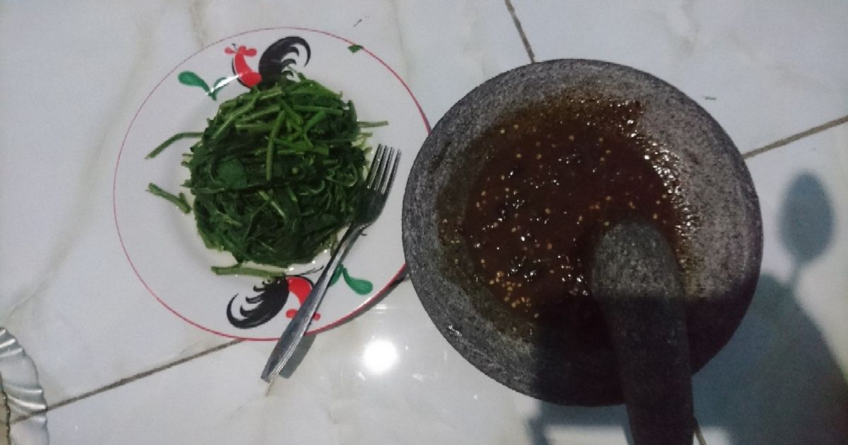 Resep Rujak Kangkung Jeletot 🔥 oleh Diva Cooking - Cookpad
