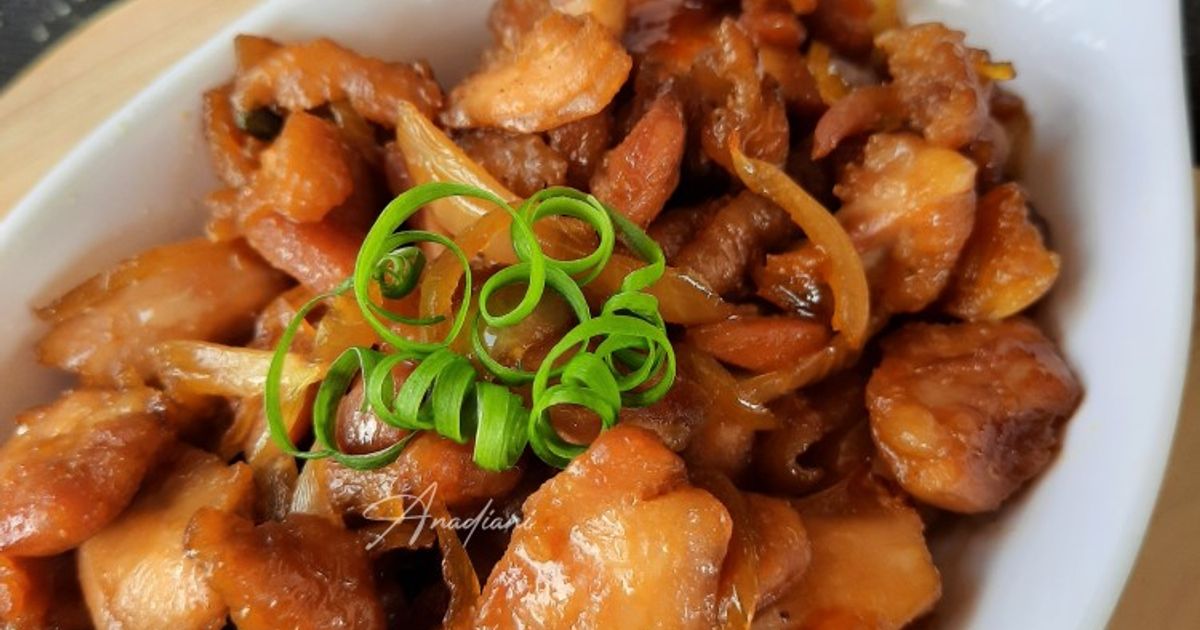 Resep ayam saos mentega sedaap rumahan enak dan mudah - Cookpad