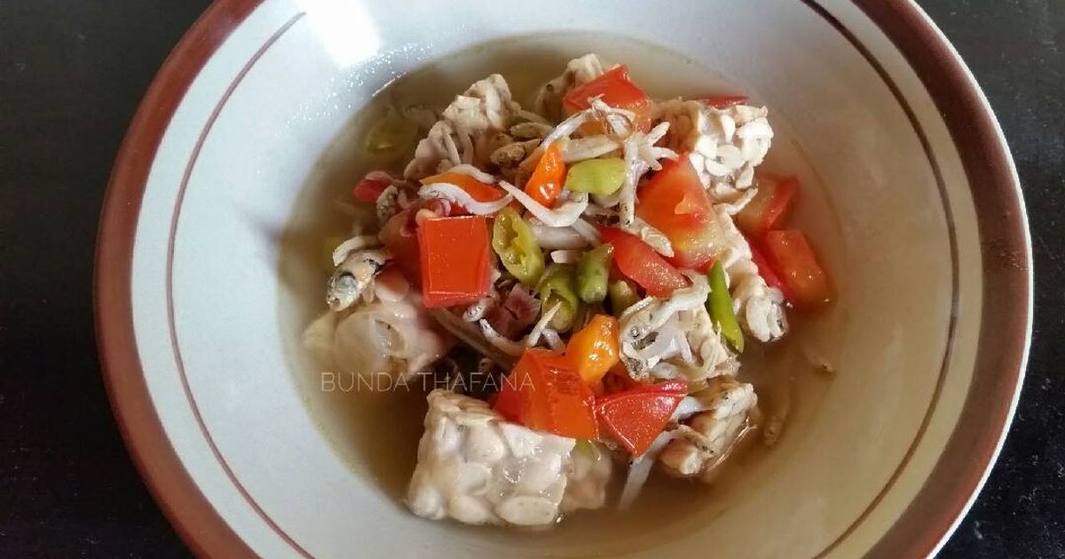 Resep Asem Asem Teri Tempe oleh Bunda Thafana - Cookpad