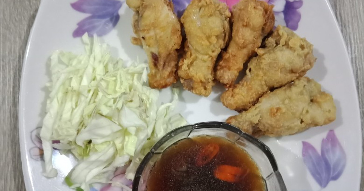 Resep Chicken Karaage Kuah Lada Hitam oleh hildadesi.m - Cookpad