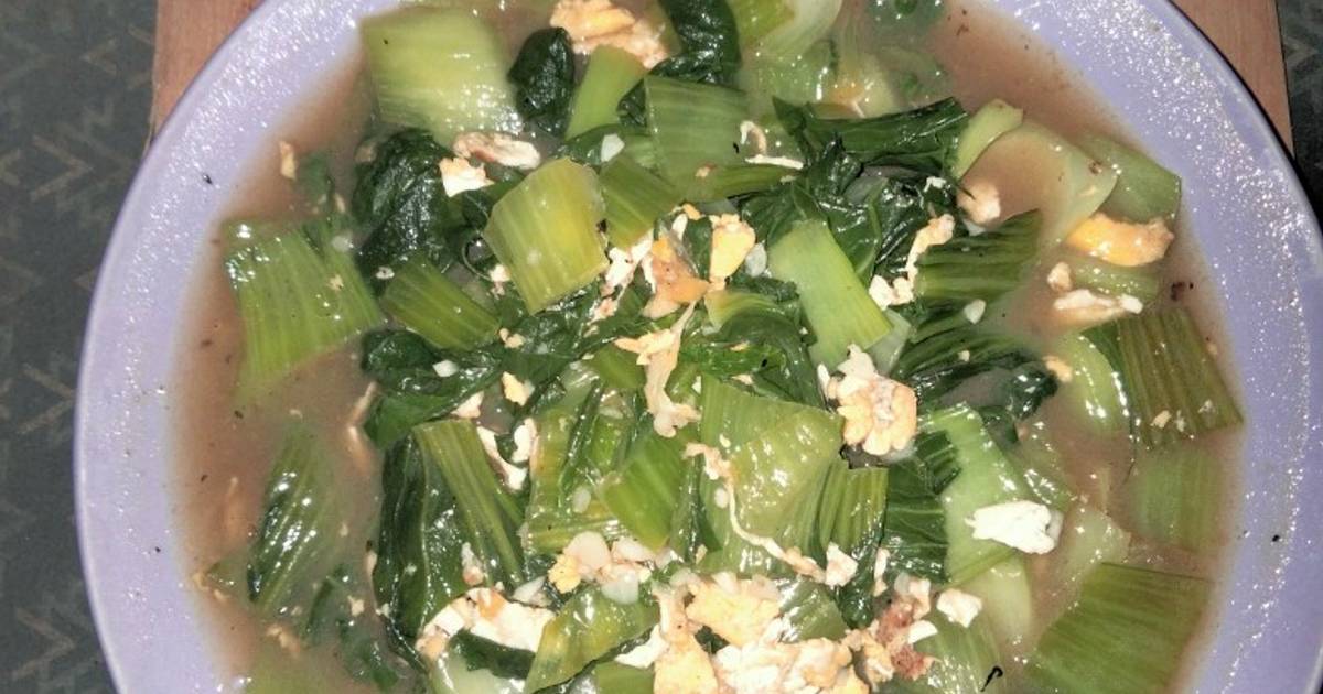 Resep Cah pokcoy saus tiram telur oleh Erika maulana Putri - Cookpad
