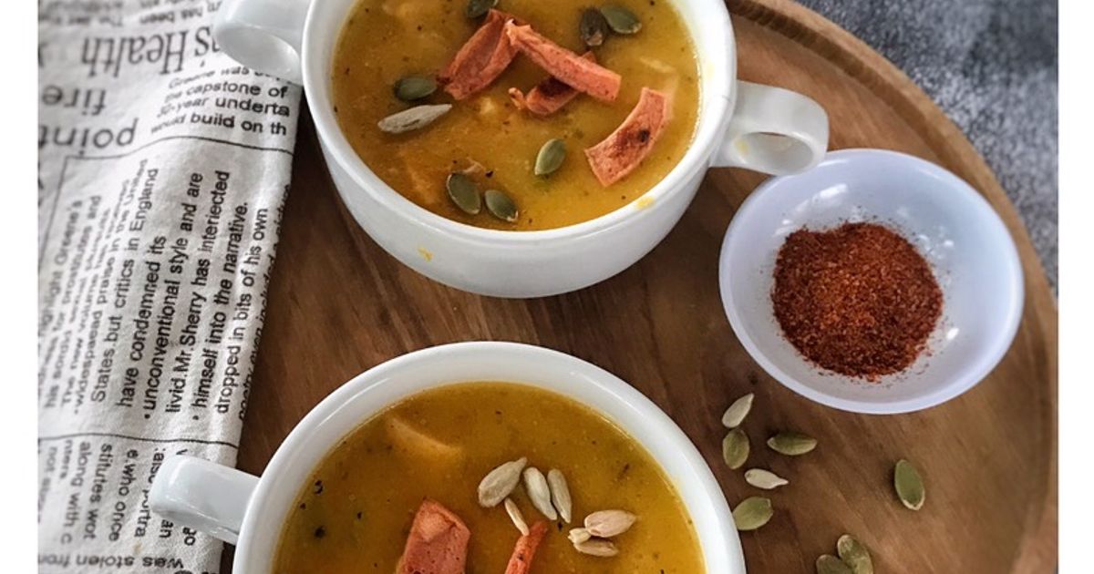 Resep Pumpkin Soup (Sup Labu Kuning) oleh Pratiwi Pramuharsih - Cookpad