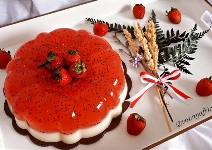 Resep Puding merah putih oleh vonny africya - Cookpad
