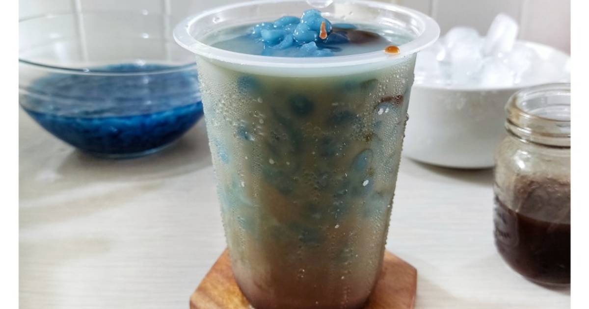 Resep Es Cendol Butterfly Pea Flower / Es Cendol Bunga Telang oleh Tyas ...