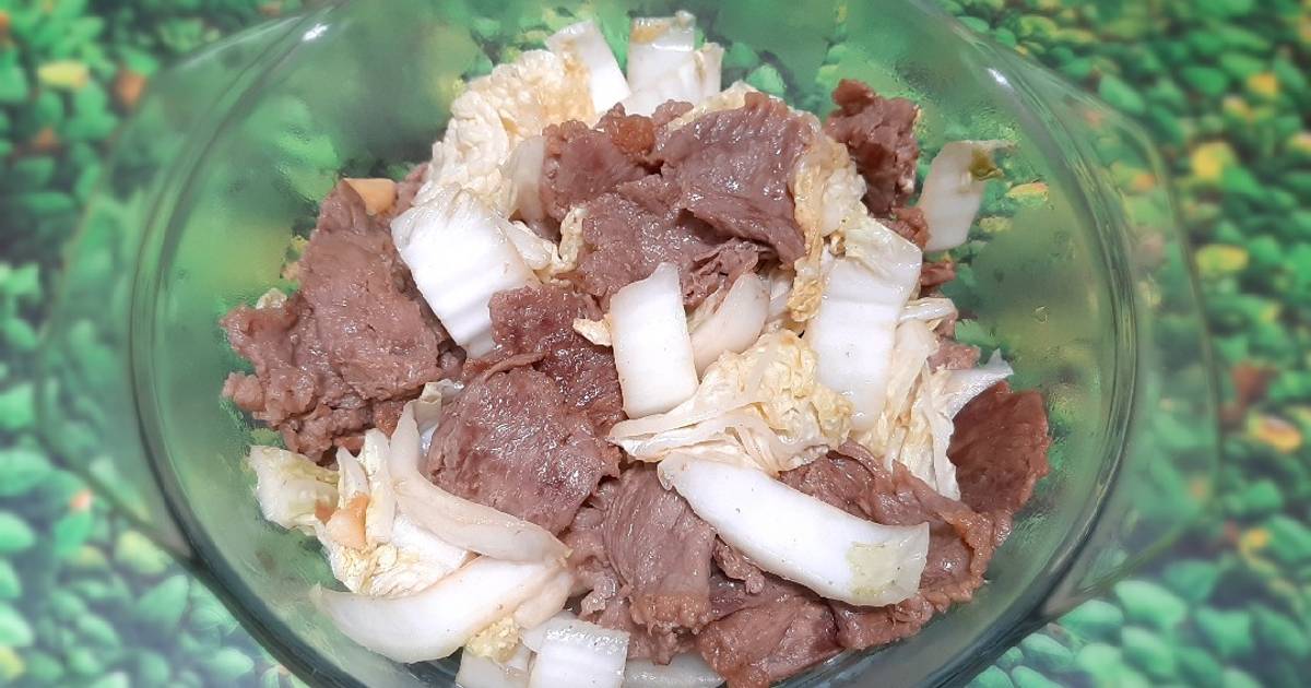 Resep 515. Tumis Sawi Putih Daging Sapi oleh tehitaa - Cookpad