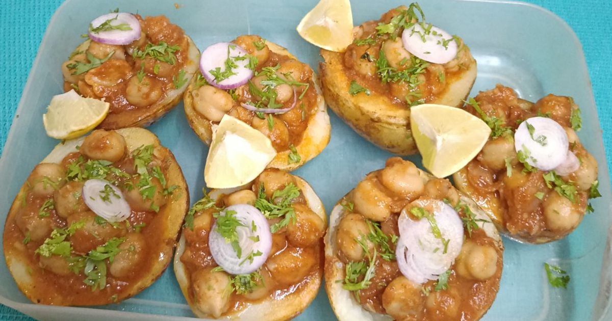 English Jacket Potato Bar With Indian Flavours Recipe by Bina Samir ...
