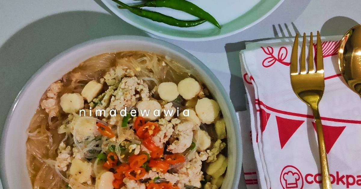 Resep Sohun Kuah oleh Wawia Ni Made - Cookpad