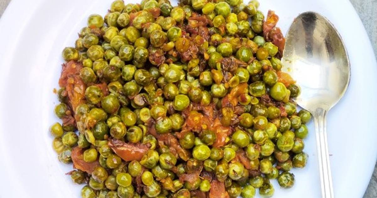 Spicy Masala Fry Matar Recipe by Shagufta Sheikh - Cookpad