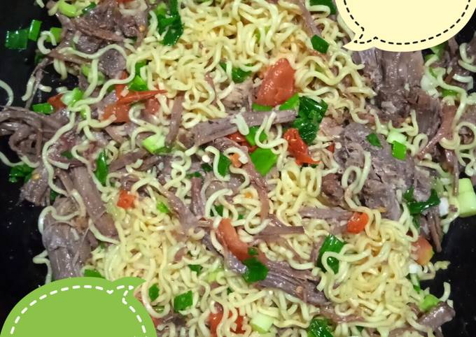 Resep Mie daging yummy🍜🍝🥩 oleh Restea - Cookpad