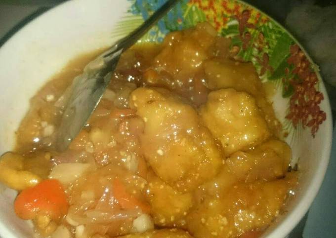 Resep Ayam tepung saus asam manis pedas oleh Iy Thaang Ita - Cookpad