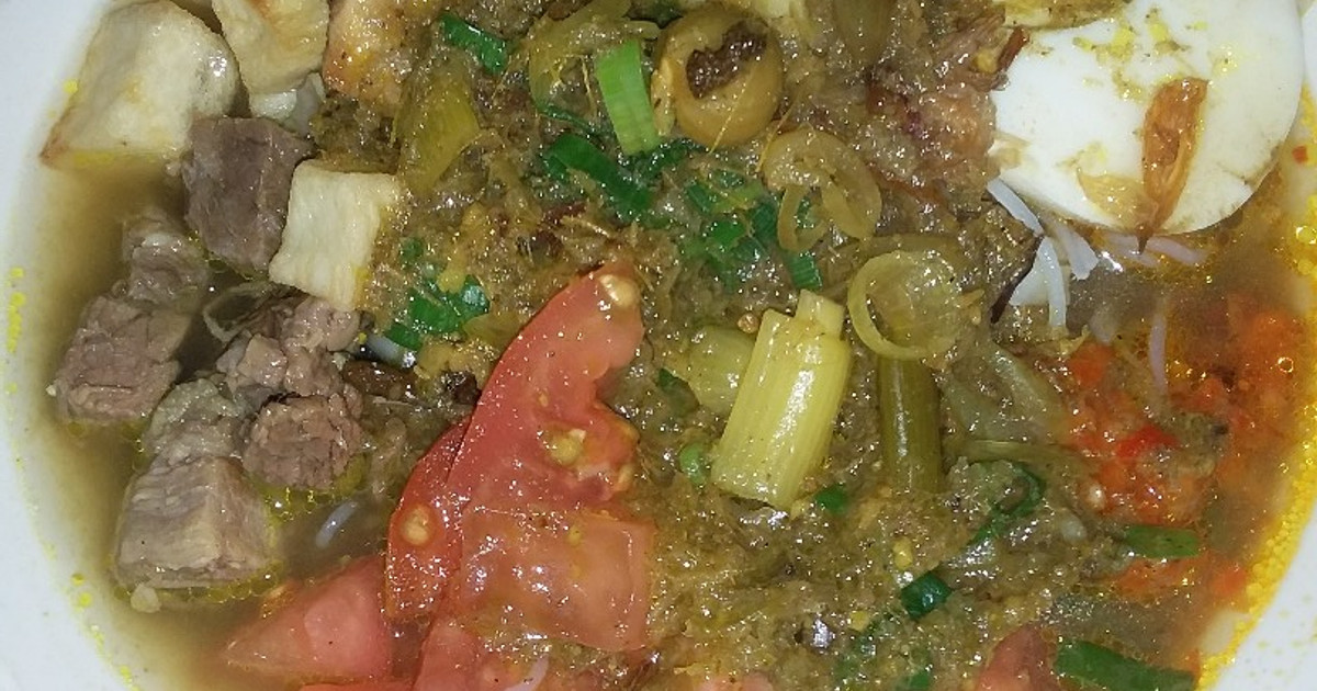 Resep Soto Daging Kuning oleh ihat2 - Cookpad