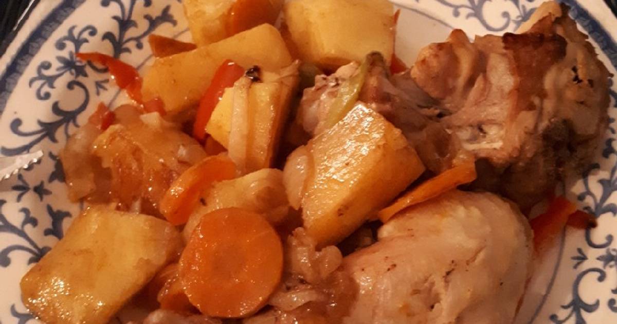 Pollo al horno con guarnicion - 33 recetas caseras- Cookpad