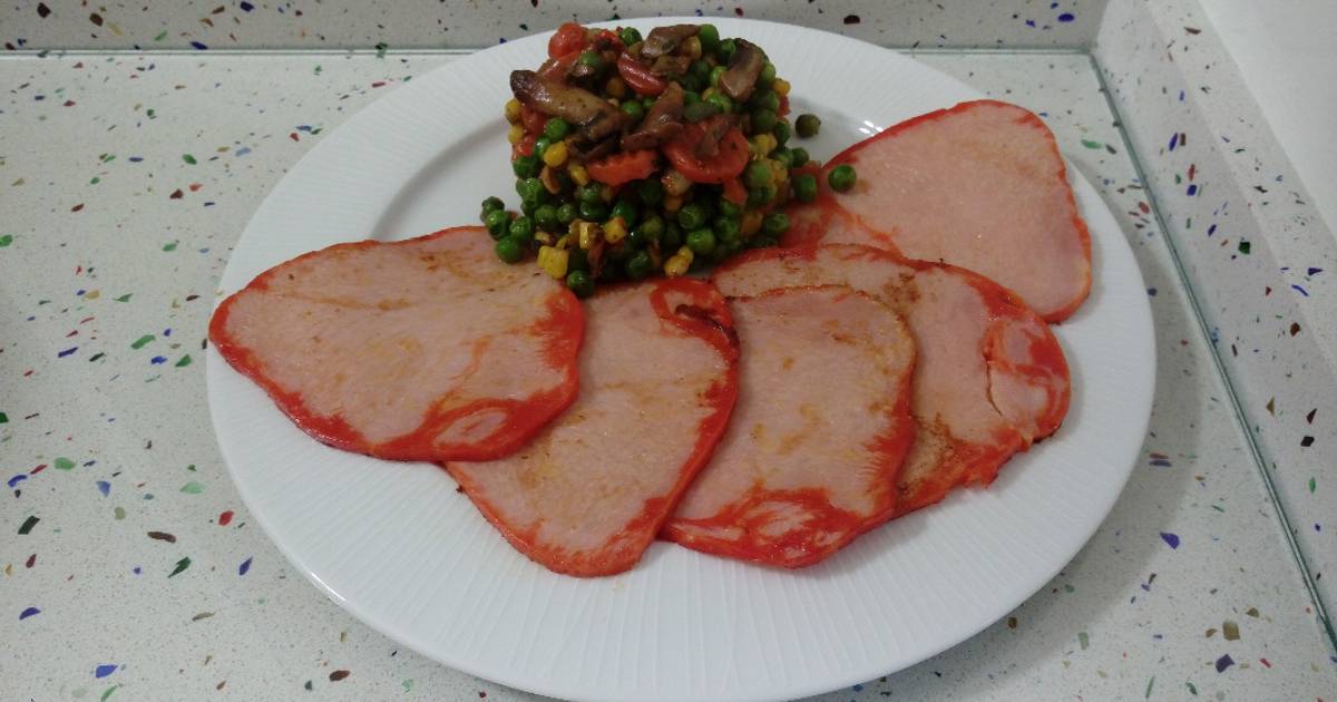 Lomo con hongos y verduras salteadas - 36 recetas caseras- Cookpad