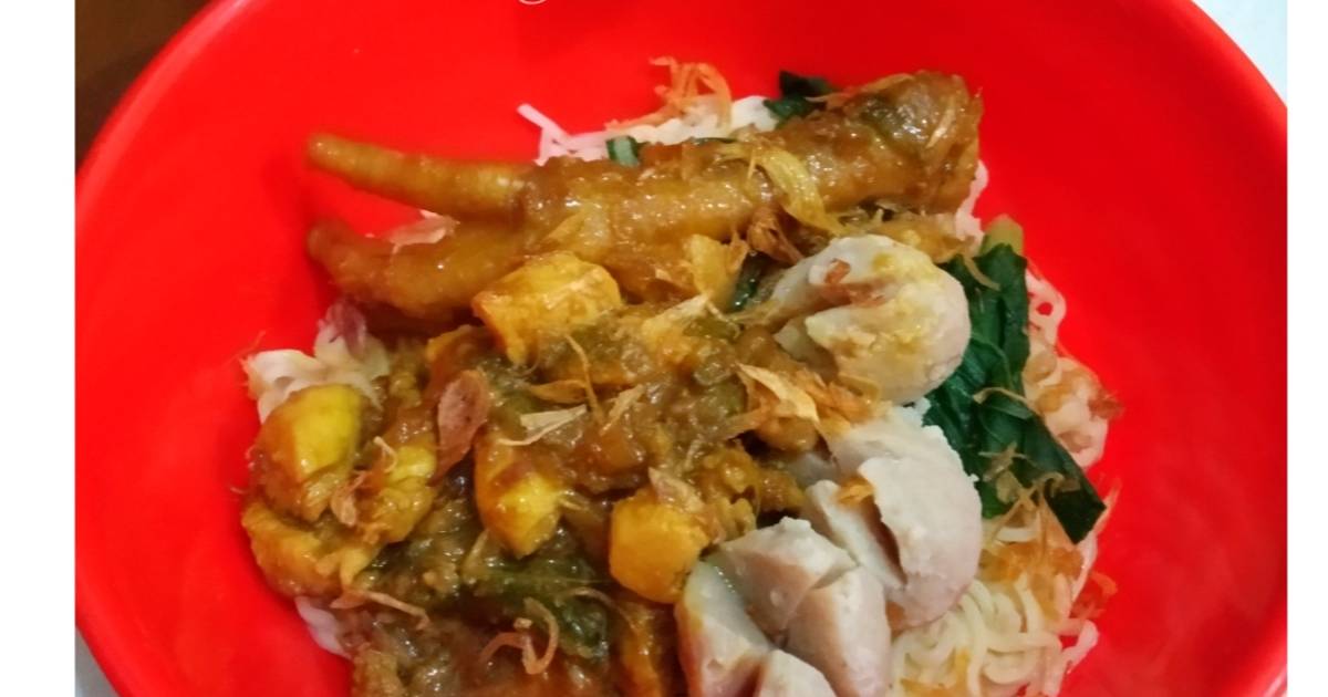 955 resep mie ayam ceker enak dan sederhana ala rumahan - Cookpad