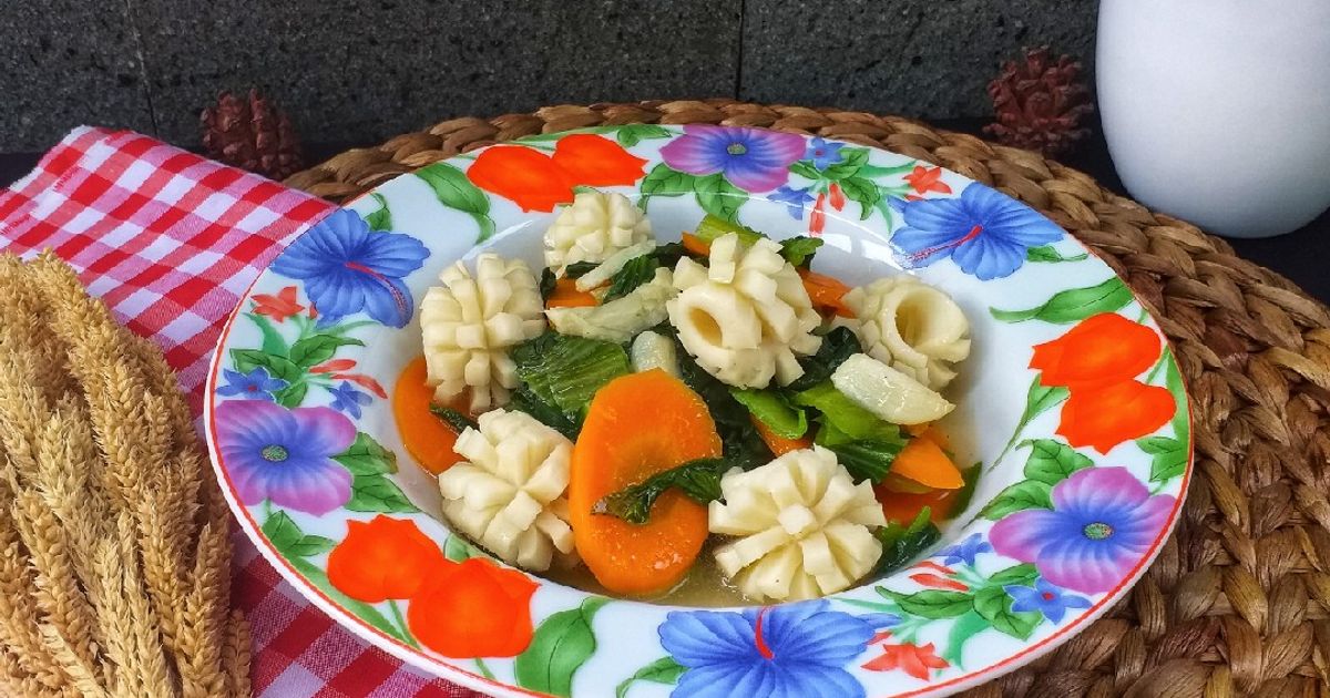 Resep Tumis Sayuran & Squid Flower (Shifudo) oleh Mama Sha - Cookpad