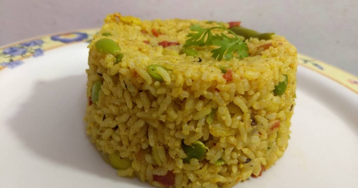 Avarekai ricebath Recipe by Usha V Bhat - Cookpad