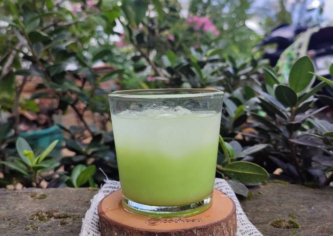 Resep Es Susu Sirup Melon oleh Widjie Astuti - Cookpad