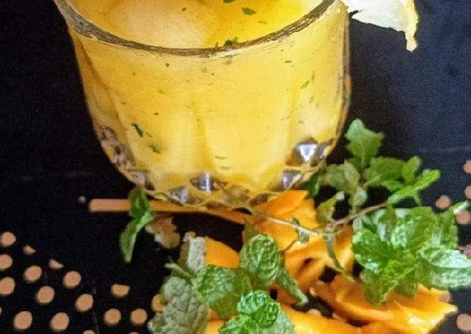 Mango Mint Spicy mocktail Recipe by santoshbangar - Cookpad
