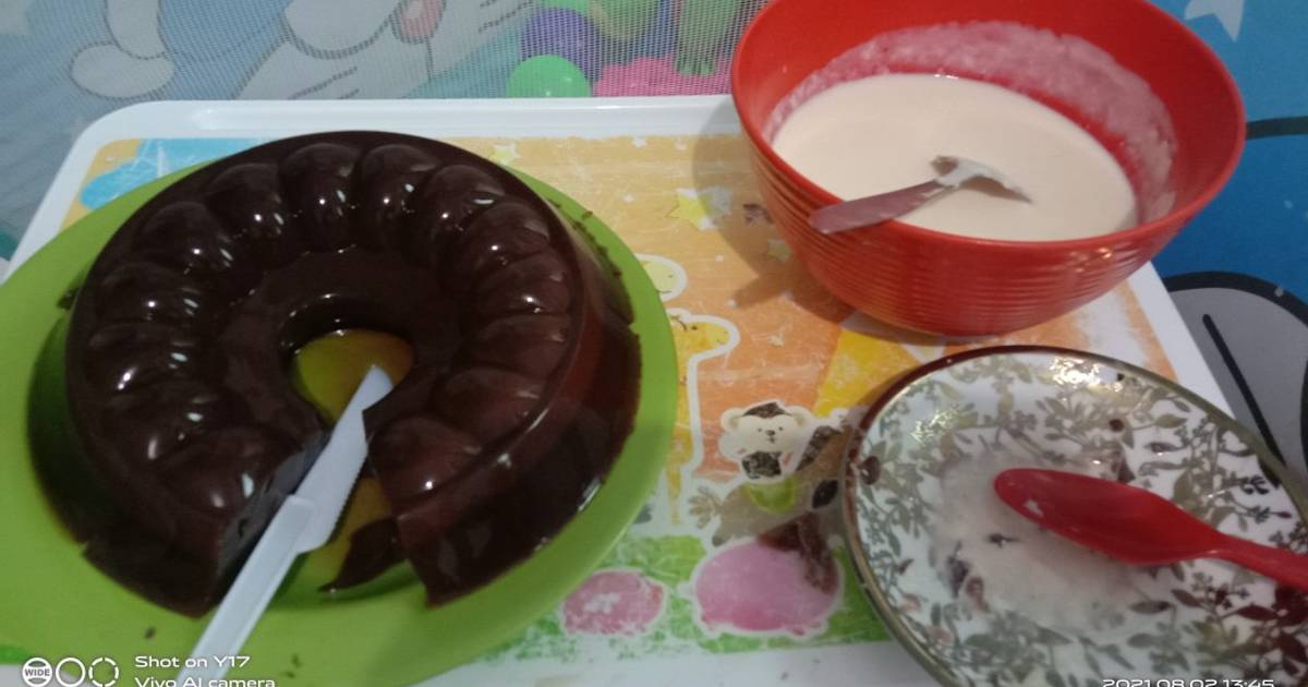 710 resep puding coklat vla susu kuning enak dan mudah - Cookpad