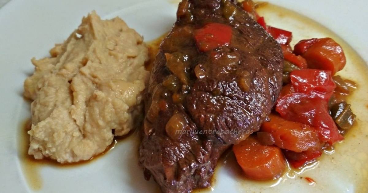 Jarrete de ternera con puré de castañas Receta de Marilu entre pucheros ...