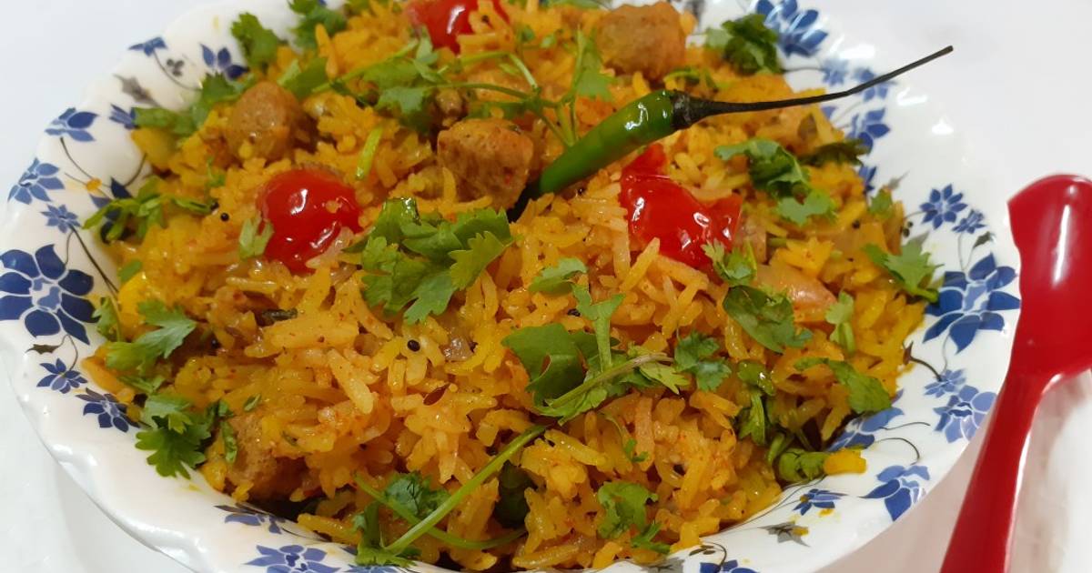 Soya pulao Recipe by Chandu Pugalia - Cookpad