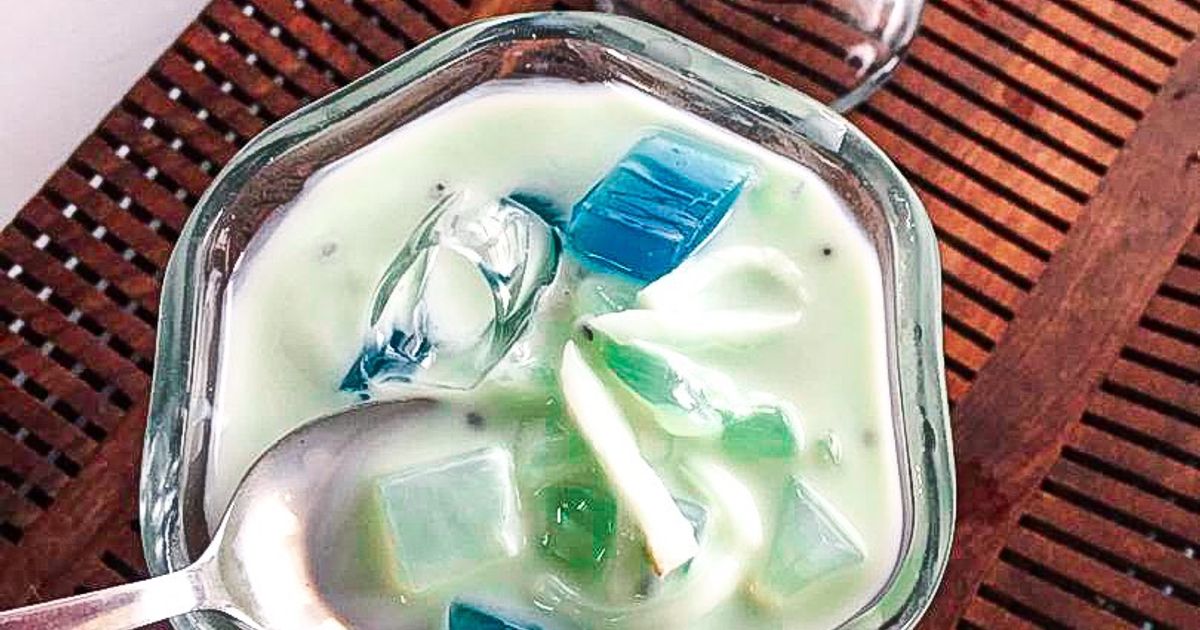 Resipi Buko Pandan Ocean Blue 🌊🥥🇵🇭 oleh Nurul Kefftya - Cookpad