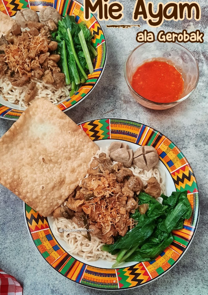 Resep Mie Ayam Ala Gerobak oleh Ibu Malka - Cookpad