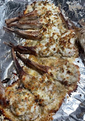 Parmesan Crusted Lamb Chops (Long Horn Copycat) Recipe by Elyse Rose ...