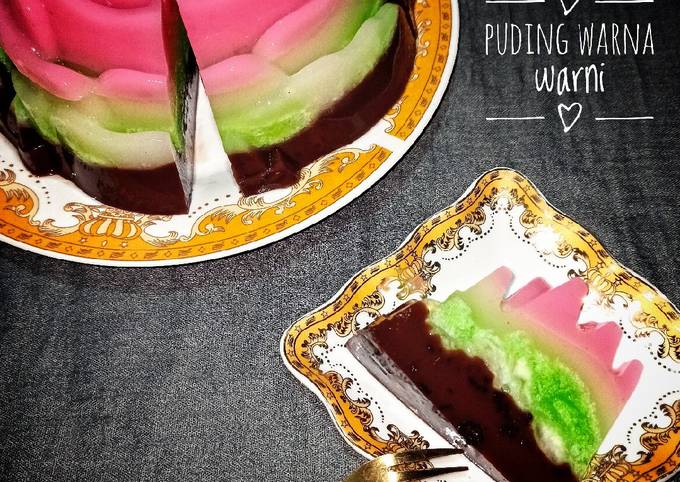Resep Pudding warna warni oleh Elitaprtm - Cookpad
