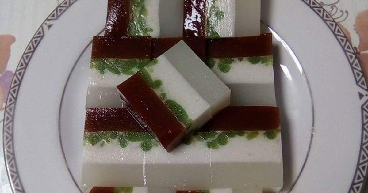 Resep Puding Cendol Gula Merah oleh syafrida yanti - Cookpad