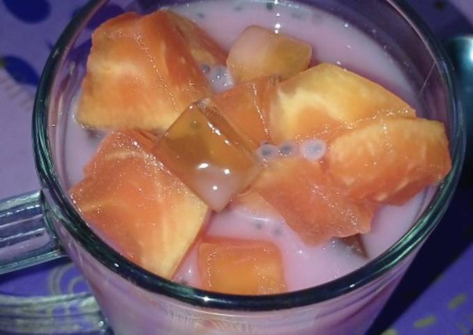 Resep Es buah pepaya oleh Dilla Flow - Cookpad