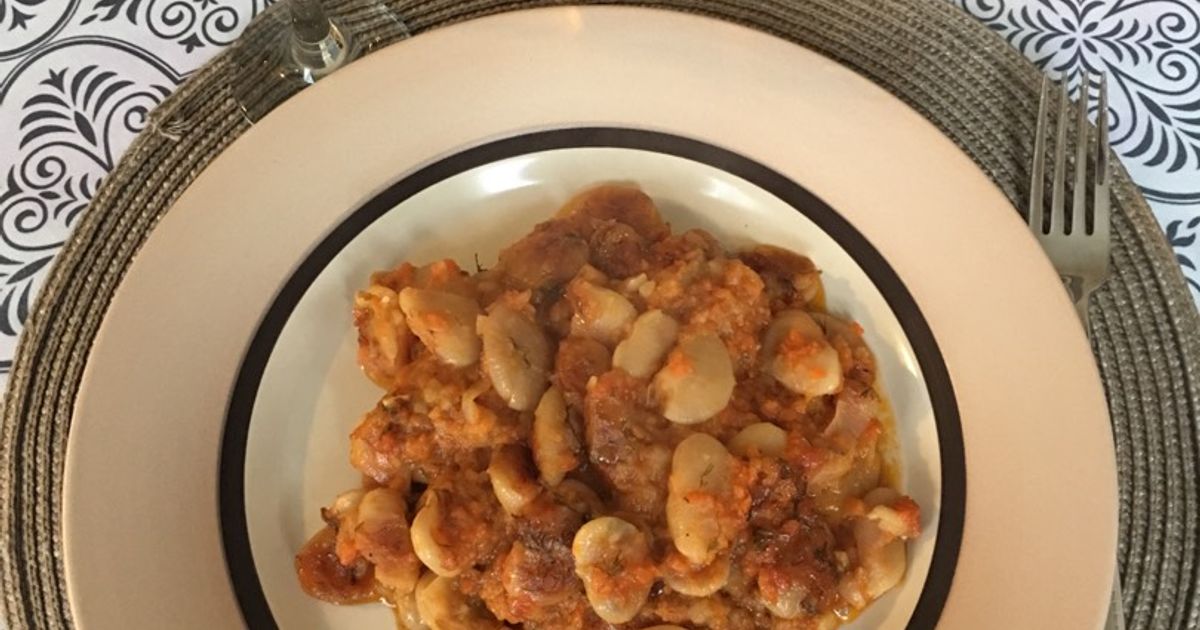 Fasolia Gigantes (Oven Roasted Lima Beans)🇬🇷 Recipe By Kostas1213