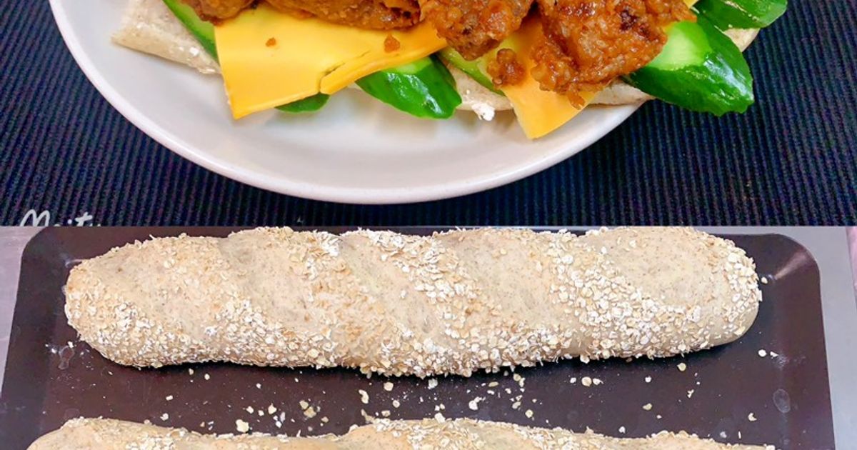 Additive Free Honey Oat Submarine Bread Recipe by 閔閔8豆餓