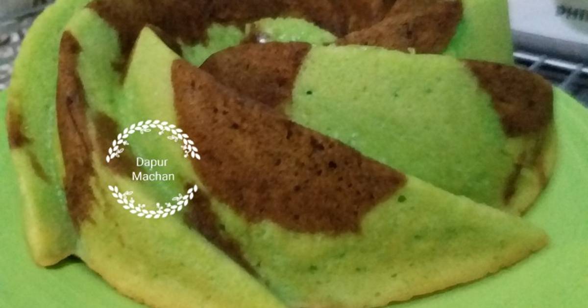 Resep Pandan Marble Cake oleh Chandra Dewi (Ig: Nyanyagh) - Cookpad