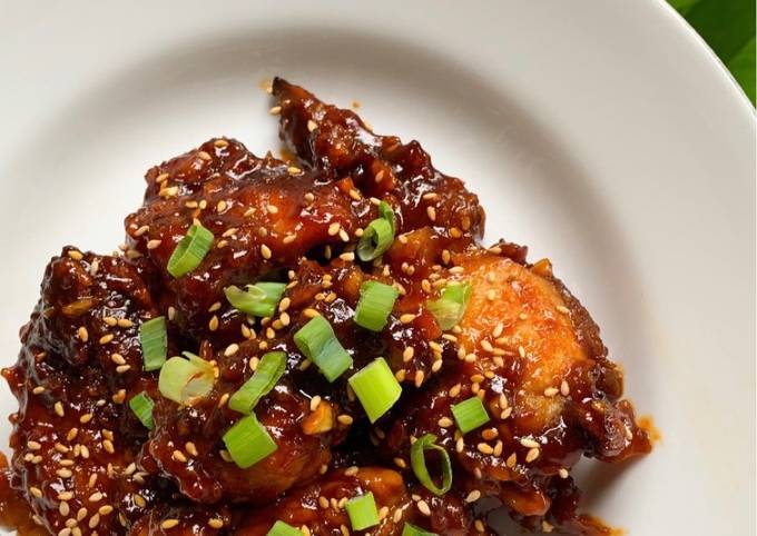 Resep Korean chicken gochujang oleh Ines prmsr - Cookpad